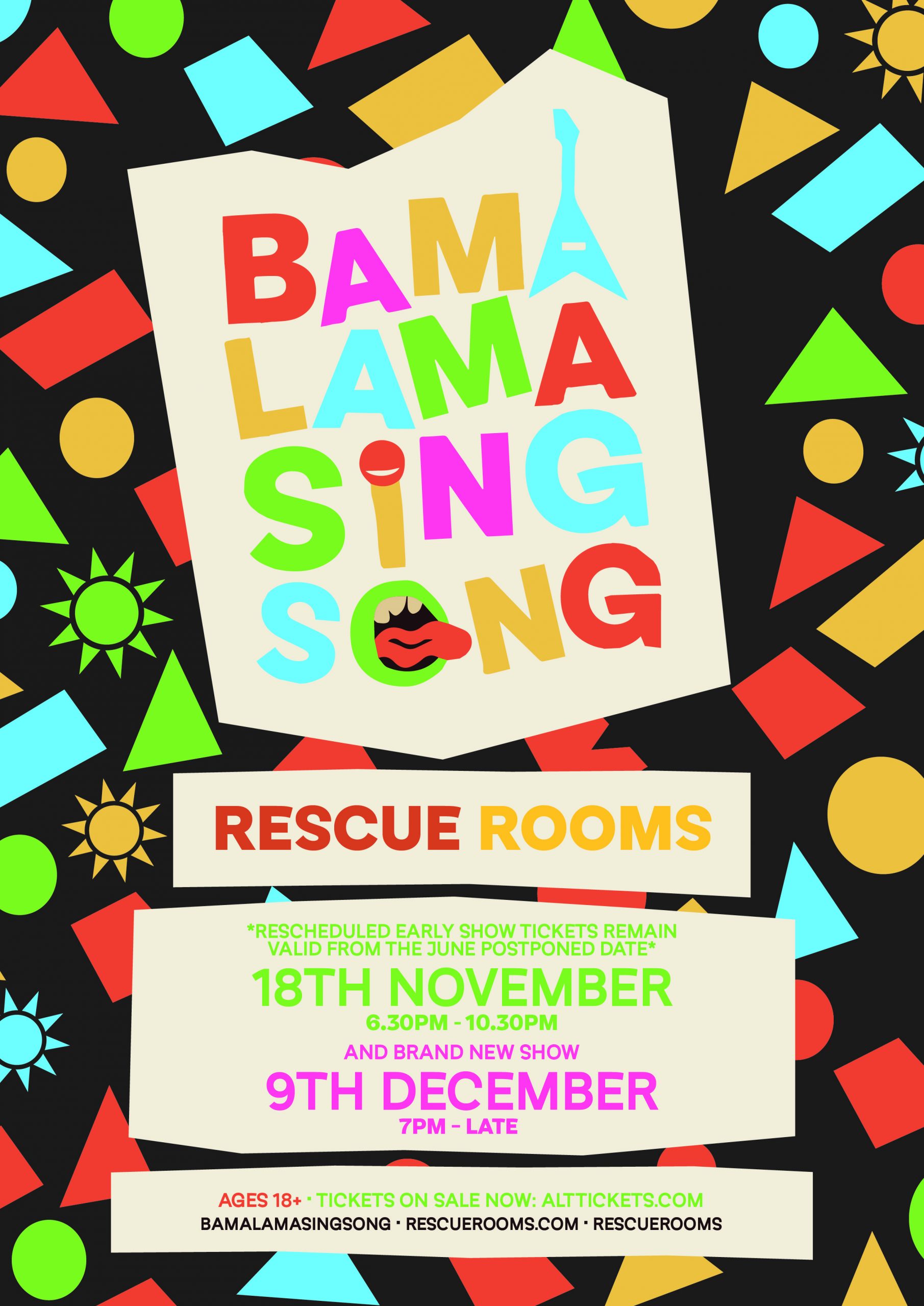 Buy tickets for Bama Lama Sing Song | Rescue Rooms | Nottingham