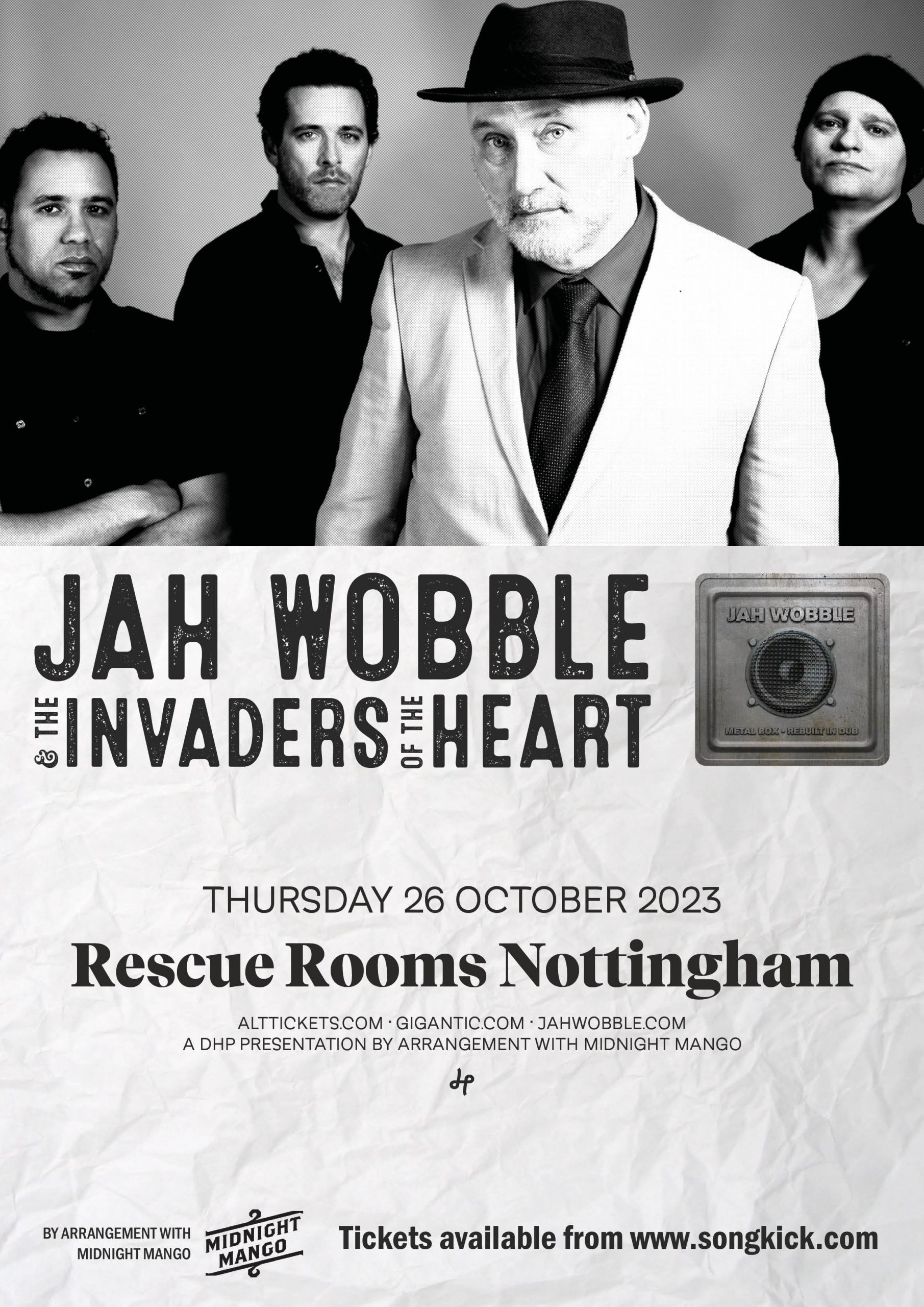 JAH WOBBLE & THE INVADERS OF THE HEART - Rescue Rooms