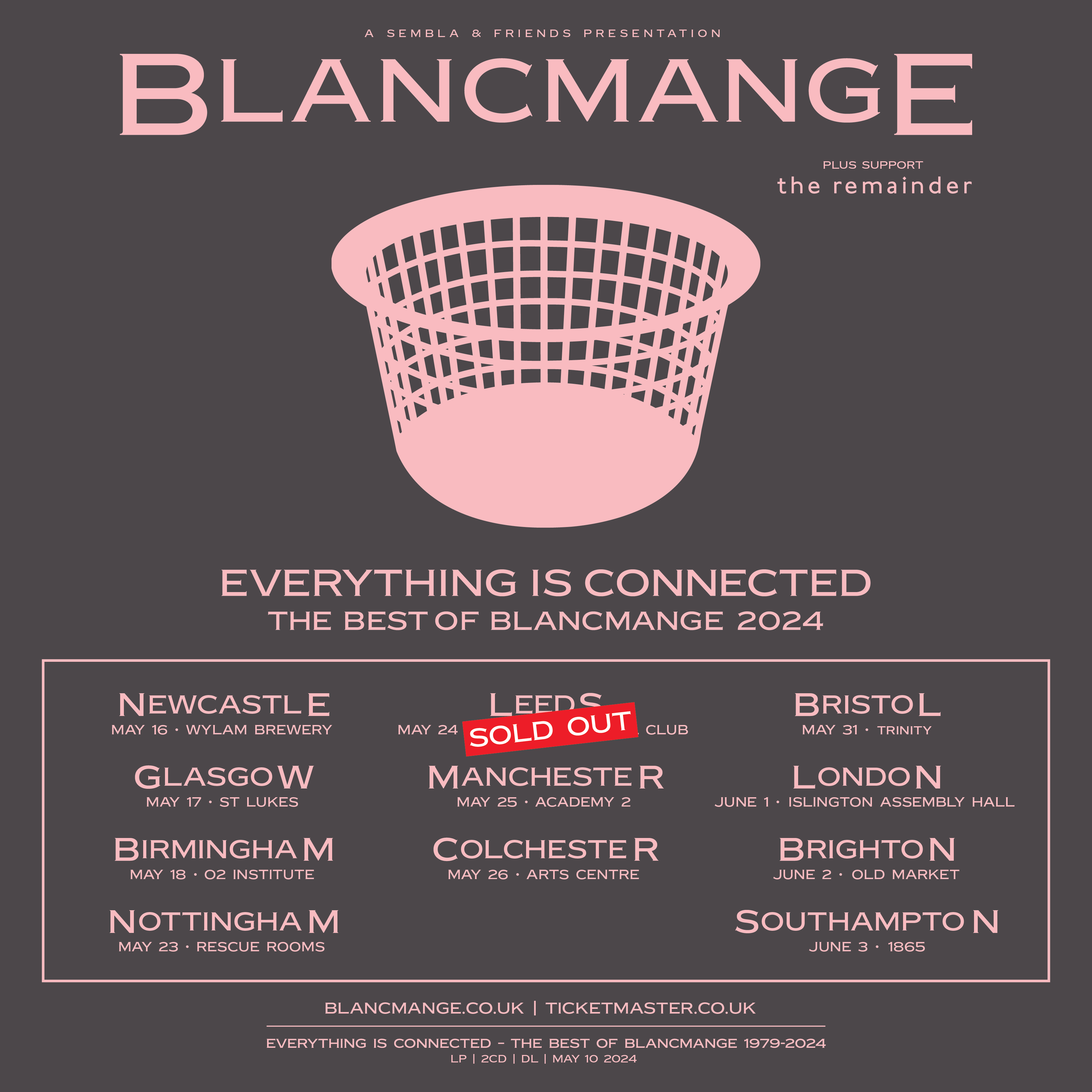 BLANCMANGE | Rescue Rooms | Nottingham